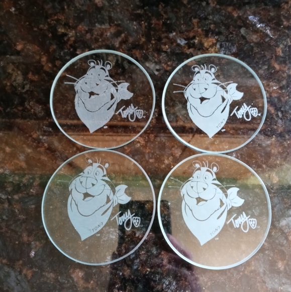 Other | Tony The Tiger Glass Coasters | Poshmark